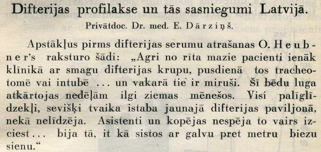 Difterija: nedrīkst būt neviens gadījums - nra.lv