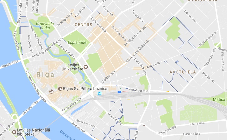 NODERĪGI: Interaktīva karte ar bezmaksas autostāvvietām Rīgā - nra.lv